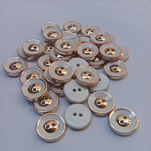 Jual COD 100 pcs kancing Baju Koko motif mata putih ukuran 1,3Cm ...