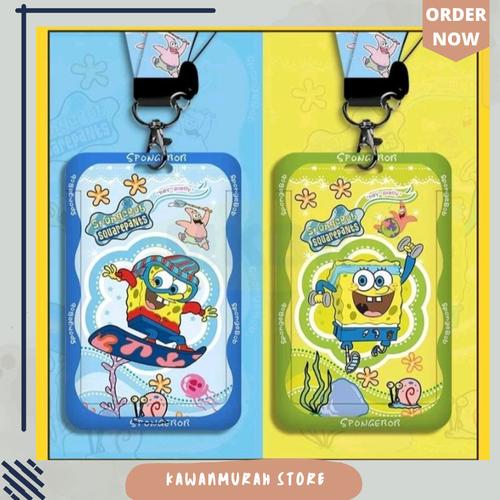 Jual Lanyard Anak Motif Cute Spongebob / Name Tag Spongebob Lucu / ID ...