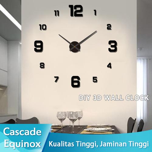 Jual Jam Dinding Tempel DIY Analog Dekorasi 3D Silent 40 60cm Modern ...
