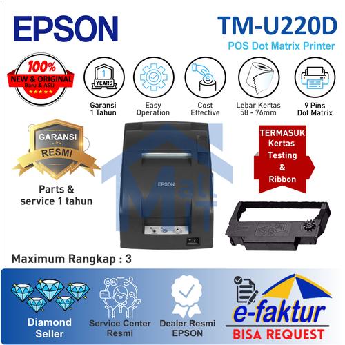 Promo PRINTER EPSON TMU 220 D TM U220 D TMU220D TMU-220D NON AUTO ...