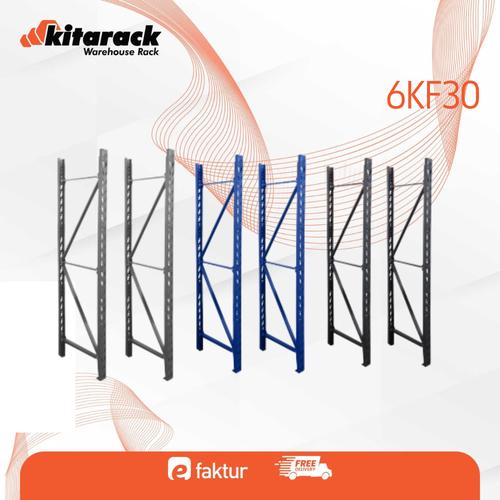 Jual Rak Gudang Besi 600kg / layer Tiang Tambahan Tinggi 3M - Hitam ...