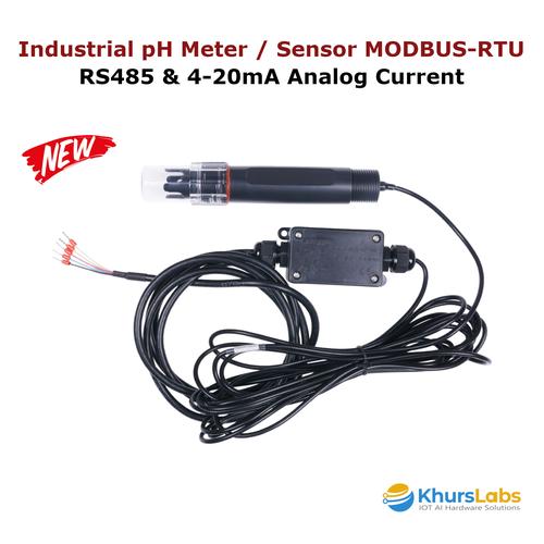 Jual Industrial pH Meter / PH Sensor MODBUS-RTU RS485 & 0-2V Analog ...