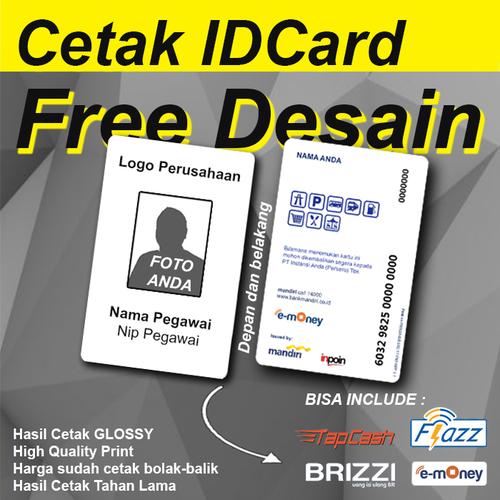 Jual Idcard ID Card emoney etoll brizzi tapcash flazz Glossy Kualitas ...