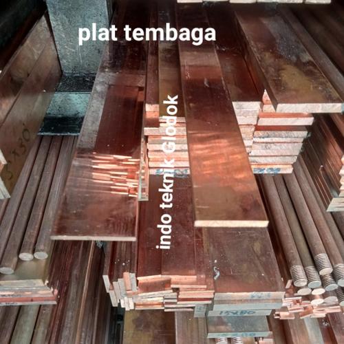 Jual plat strip tembaga busber ukuran 4mm x 30mm x 2000mm tembaga murni ...