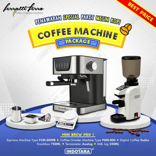 Promo Paket mesin kopi Espresso Mini Brew Pro 1 - 2 - 3 - Putih Cicil 0 ...