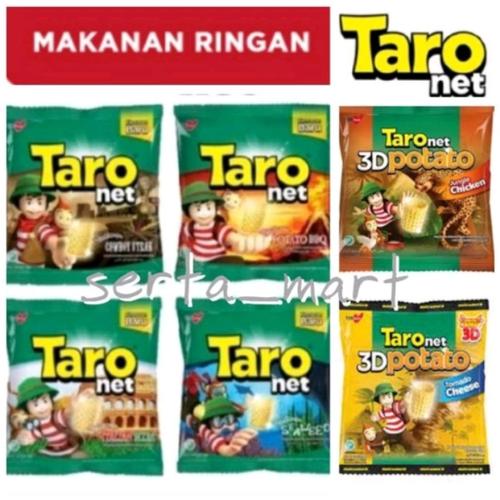 Jual Taro Net 32gr / 65gr - Snack Taro Potato BBQ / Seaweed / Mix ...