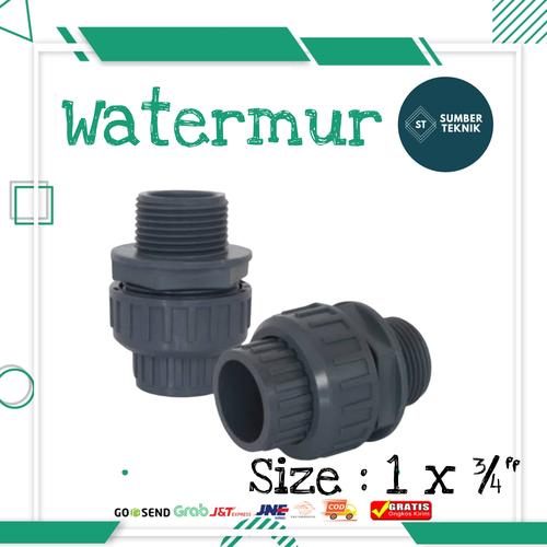 Jual MDN Watermur 1" x 3/4 Watermoor PVC Drat Luar 1 Inch x 3/4 Pipa ...
