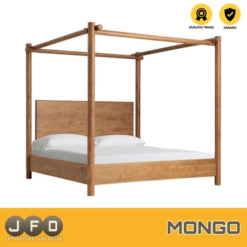Promo Dipan Kanopi Jati Minimalis Mongo Canopy Bed Frame Aesthetic ...