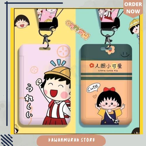 Jual Lanyard ID Card Holder Chibi Maruko / Name Tag Chibi Maruko ...
