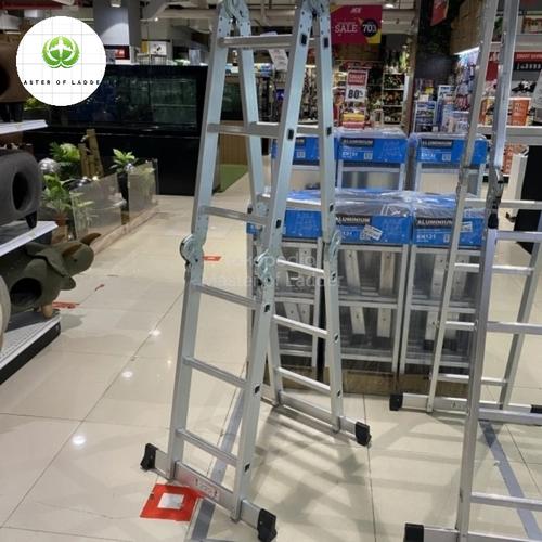 Jual Krisbow Tangga Lipat Alumunium 3,3 meter Multipurpose ladder ...