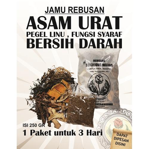 Jual Jamu Rebusan ASAM URAT (isi 250 gr) Obat Herbal Wijaya Kusuma ...