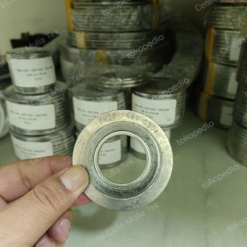 Jual Spiral Wound Gasket PN 40 SWG 11/2" inch Stainless Steel ss304 ...
