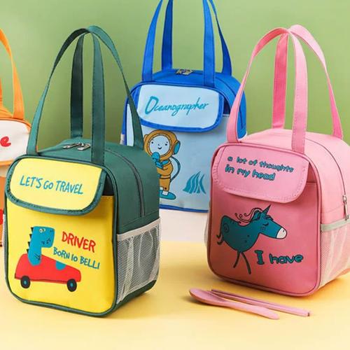 Promo Tas lunch box canvas impor donald duck tas foil bekal - Kuning ...