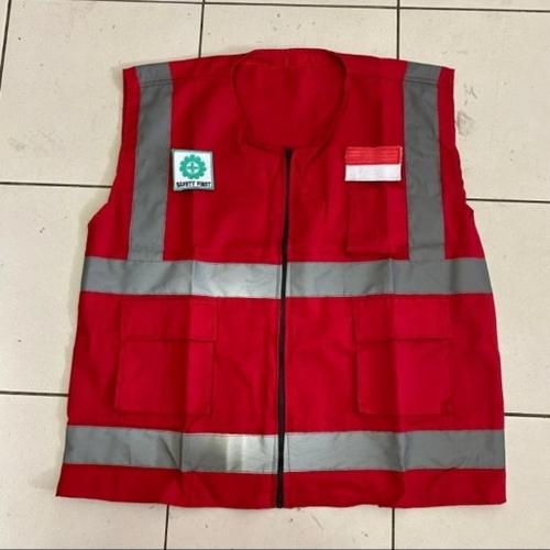 Jual Rompi bahan american drill merah+logo k3 dan bendera - Jakarta ...