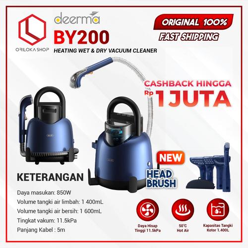 Promo Deerma Wet and Dry Vacuum Cleaner BY200 Vacum basah Sofa Karpet ...