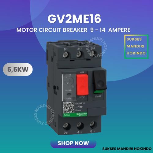 Promo Schneider GV2ME16 Motor Circuit Breaker 9 - 14 Ampere Original ...