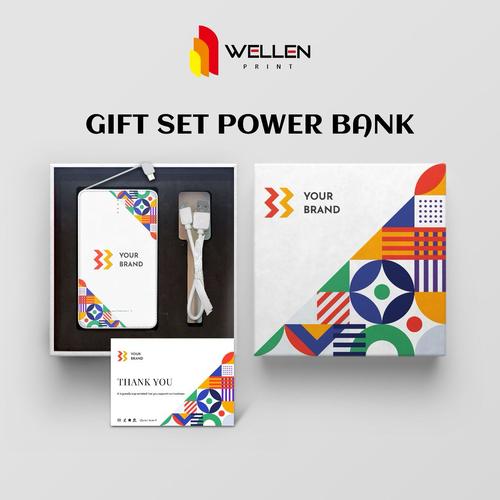 Jual WELLEN PRINT – Cetak Gift Set Power Bank Custom Print / Paket ...