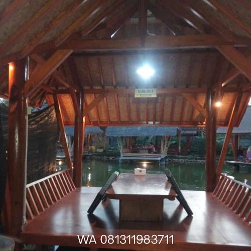 Jual gazebo/saung kayu atap sirap harga permeter persegi 3000.000 ...