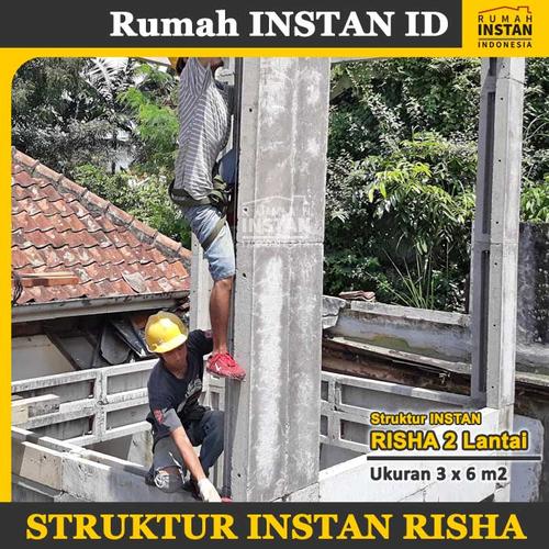 Jual PAKET Struktur Rangka Panel RISHA 2 Lantai 6x3 m2 - Kota Bandung ...