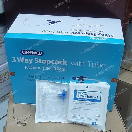 Jual 3 way stopcock with tube onemed / three way buntut / 3-way onemed ...