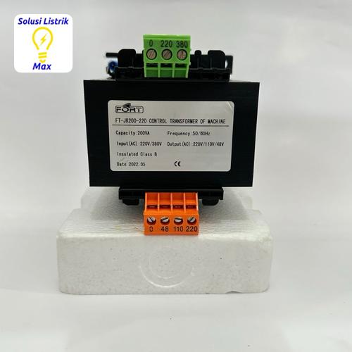 Jual Trafo Step Down 220V FT-JK200-220 Fort - Kab. Bekasi - Solusi Listrik Max | Tokopedia