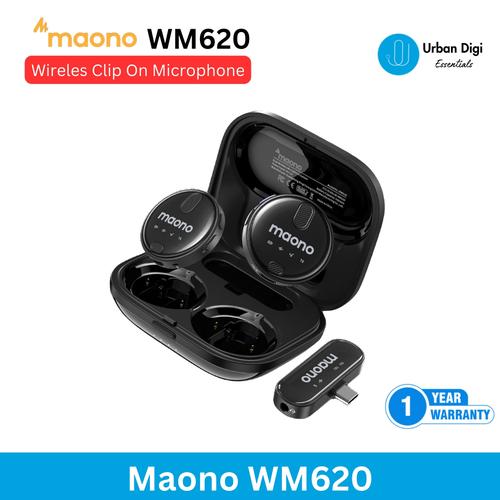 Jual Maono WM620 Wireless Clip On Microphone USB C - Hitam - Jakarta ...