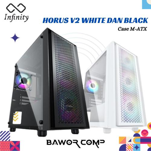 Jual Infinity Horus V2 White dan Black | Casing PC Micro ATX | CPU PC ...