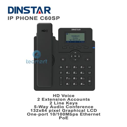 Jual Telepon IP-SIP Phone DINSTAR C60SP-C60UP-C62UP-C64GP-C66GP - C60UP ...