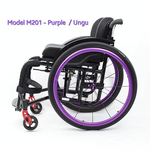 Jual sport wheelchair kursi roda sport M201 push handle - Biru - Kab ...