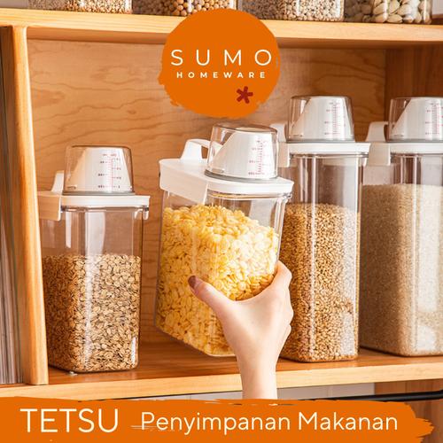 Promo SUMO - TETSU Kontainer Ukur Biji Bijian Kedap Udara Penyimpanan ...