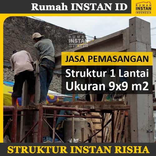 Jual JASA PASANG Struktur Panel RISHA 1 Lantai 9×9 m2 JABODETABEK ...