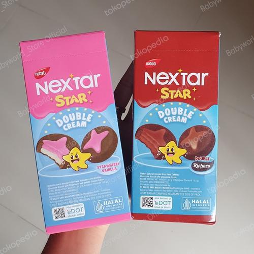 Jual Nabati Nextar Star Double Cream Coklat dan strawberry 84 g ...