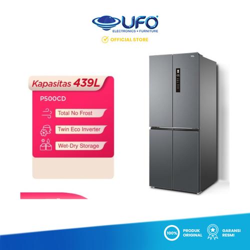 Promo TCL Kulkas/Lemari Es 4 Pintu- No Frost - Twin Eco Inverter P500CD ...