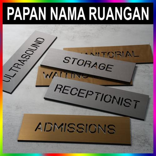 Jual Custom Sign Nama Ruangan | Sign Board Stainless Steel Mewah Modern ...