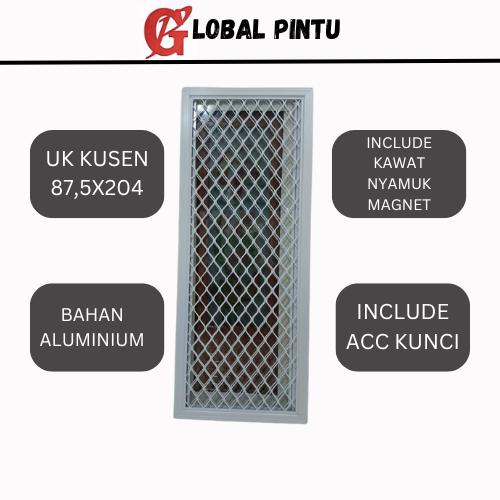 Jual Pintu Tralis Expanda Aluminium Kawat Nyamuk / Pintu Anti Nyamuk ...