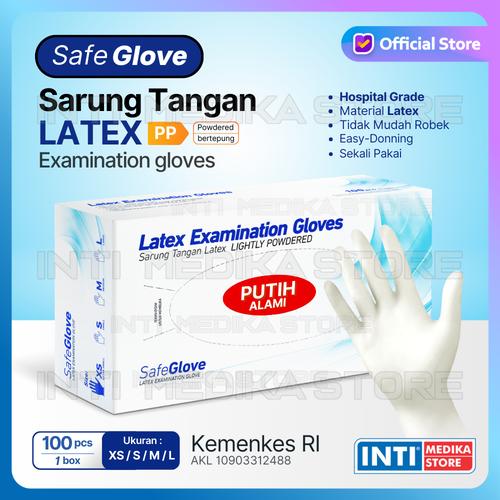 Jual SAFEGLOVE - Sarung Tangan Medis Latex POWDERED | Medical ...