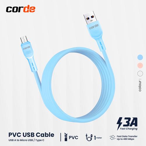 Promo CORDE Kabel Data Micro USB / Type C Fast Charging 3A - Micro USB ...