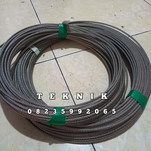 Jual kawat sling stainles/kabel seling baja stainles 1 2 3 4 5 6 8 10 Mm - 4 mm - Jakarta Timur ...