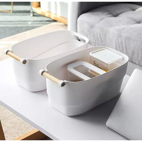 Jual Storage Box Organizer Bak Keranjang Barang Handle Kayu Vintage ...