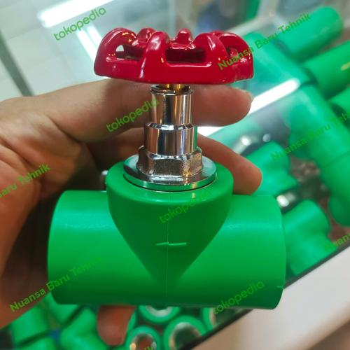 Jual Gate Valve PPR 3/4" inch / Stop Keran valve PPR 25mm fiting pipa ...