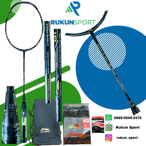 Jual Raket Badminton LI NING G-FORCE Superlite Max 10 - Wht/Gold/Black ...