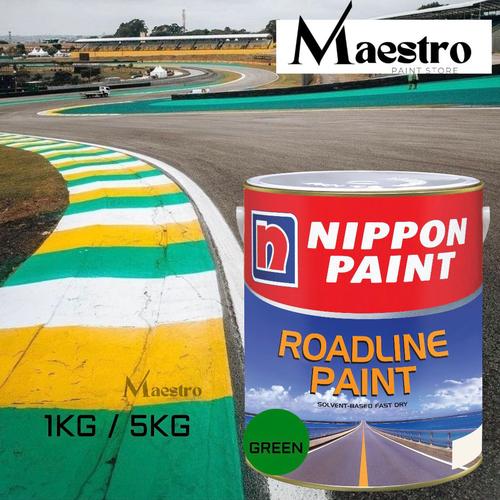 Jual Cat Marka Jalan NIPPON ROADLINE PAINT 1kg / 5kg GREEN / WHITE ...