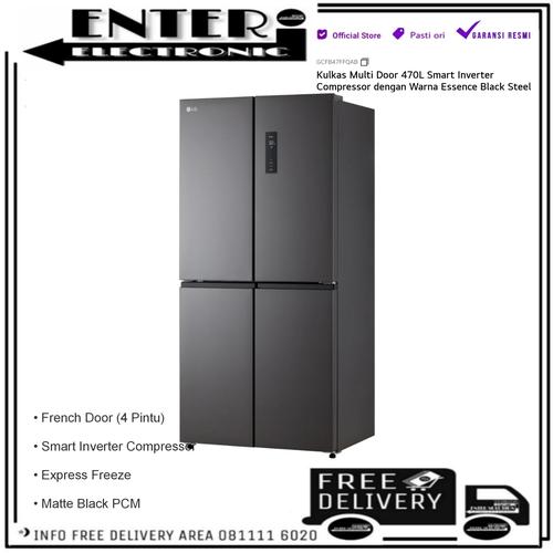 Promo LG GCFB47FFQAB - KULKAS LEMARI ES 4 PINTU MULTIDOOR 470L GC ...