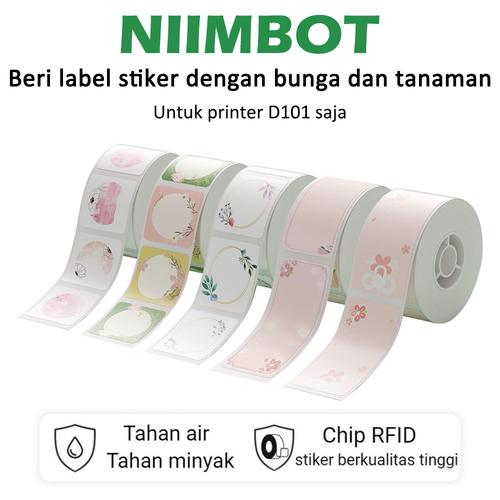 Jual Niimbot D101 Stiker Printer Bagong Lucu Sakura Tahan Air Label ...