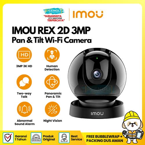 Promo IP Camera IMOU REX 2D 3MP 3K Wi-Fi Pan & Tilt Smart Tracking 2 ...