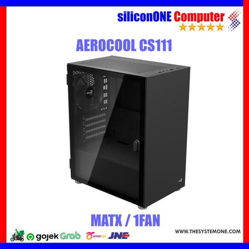 Jual AEROCOOL CS111 1FAN MATX GLASS SIDE PANEL - Kota Bandung - silicon ONE Computer | Tokopedia