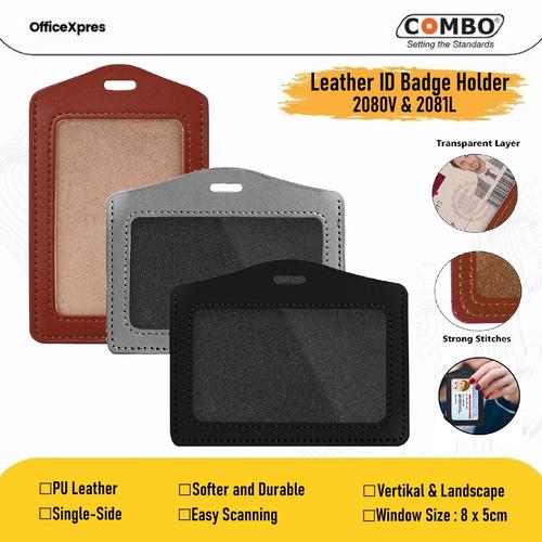 Jual ID Card Case Kulit / Name Tag Kulit / Name Badge Kulit / ID Card ...