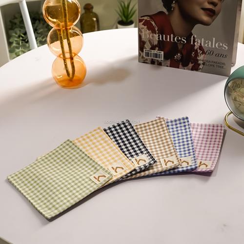 Jual Coaster Kain Kotak-Kotak Kecil Gingham/Alas Gelas Teko Property ...