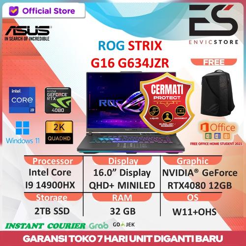 Promo Asus ROG Strix Scar G16 G634JZR I9 14900HX RTX4080 32GB 2TB W11 ...