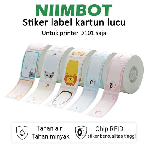 Jual Niimbot D101 Kertas Label Thermal Anti Air Untuk Printer sticker ...